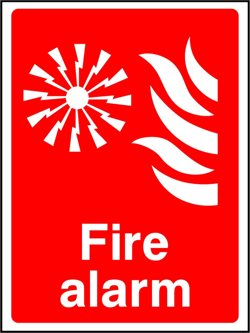 Fire Alarm Sign | GQ Signs Ltd