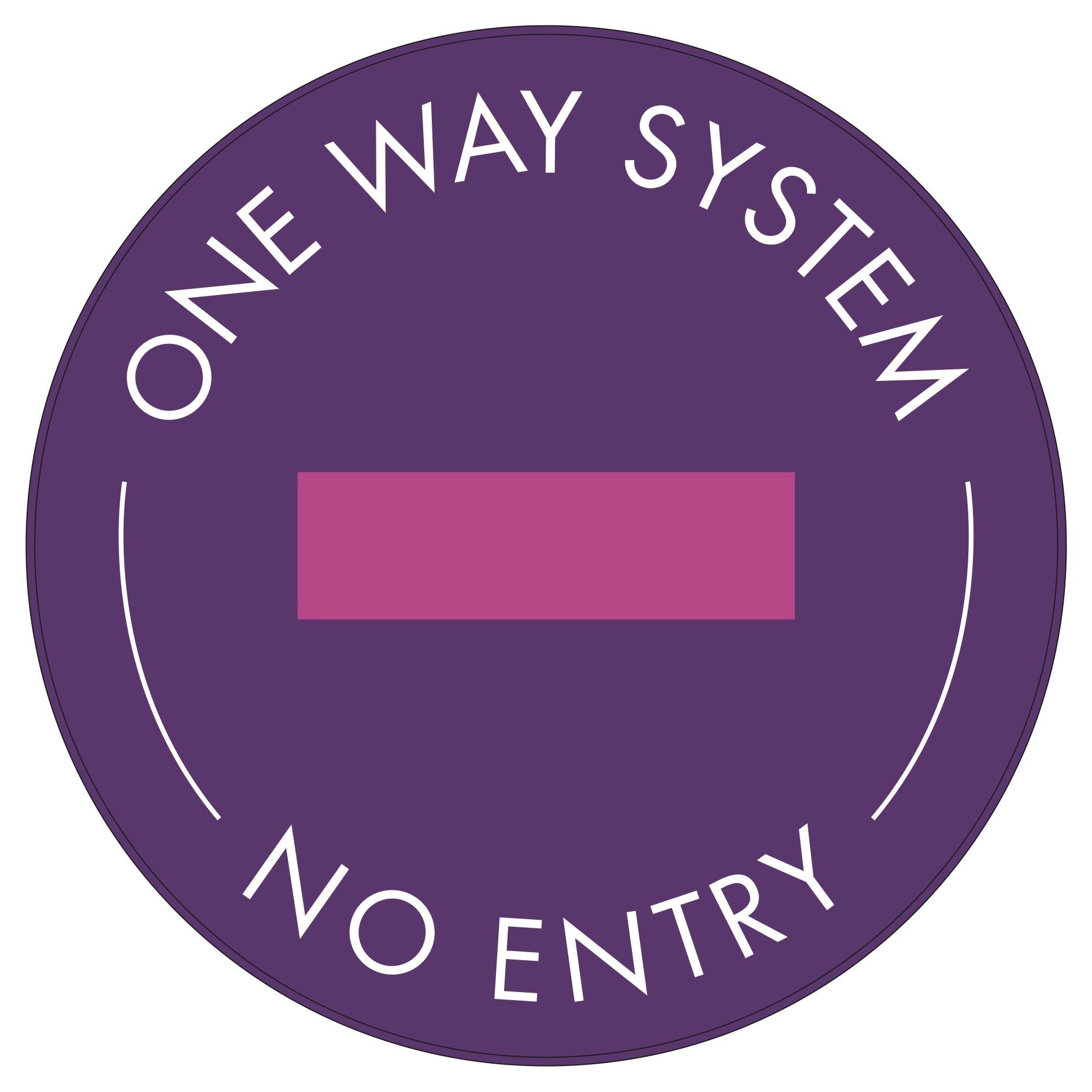 Social Distancing Floor Sticker: No Entry (Stop Sign) | GQ Signs Ltd